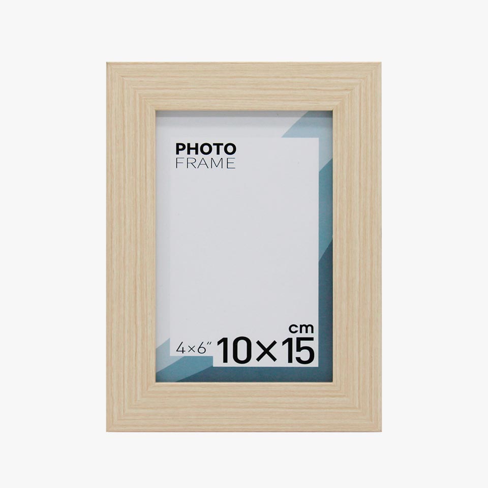Moldura WOOD FRAME Madeira Clara 10x15cm – Loja Viva Online