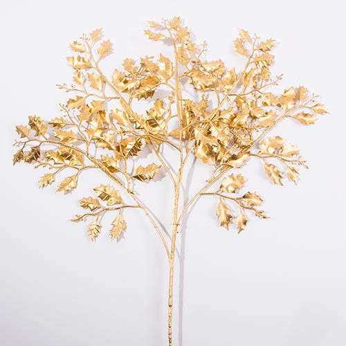 Ramo de Natal AZEVINHO Dourado 80cm – Loja Viva Online