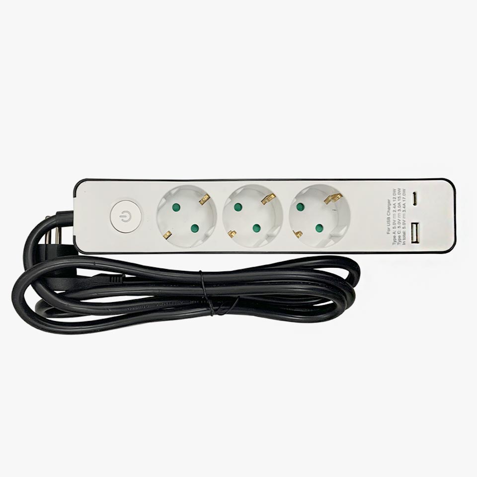 ÉNERGIE 3-Socket Power Strip – Loja Viva Online
